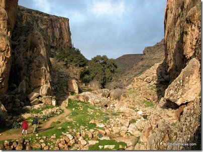 Wadi Qilt Map - BiblePlaces.com
